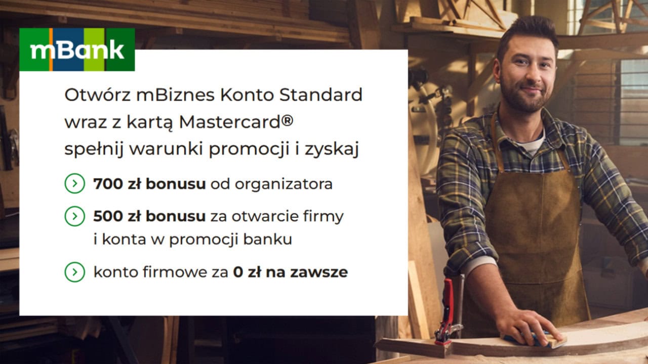 Zgarnij proste 1200 zł za założenie firmy i konta w mBanku! Konto i ...